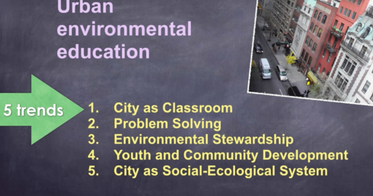 Urban Environmental Education Trends | eePRO