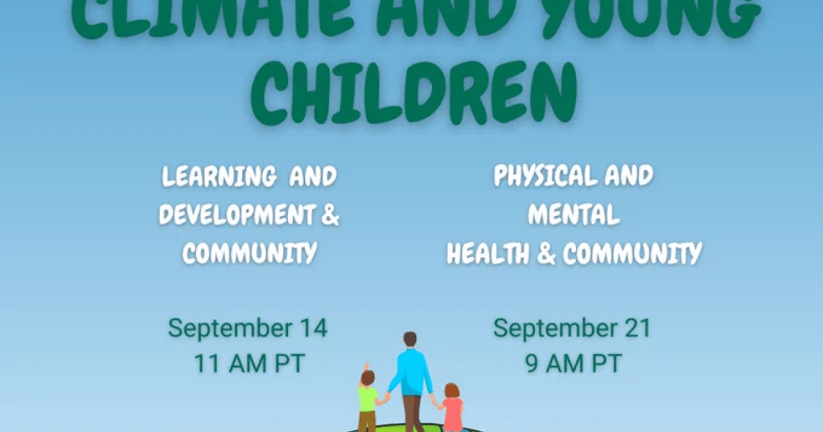 Climate and Young Children: Learning and Development & Community (Part 1) | eePRO