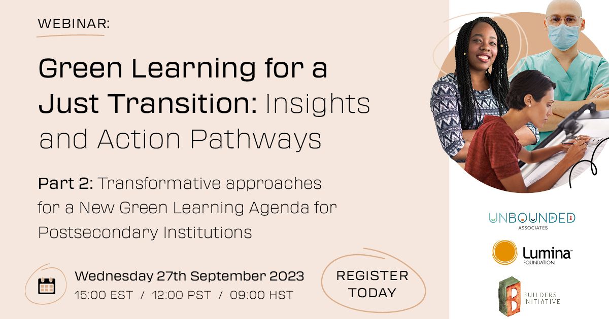 Green Learning for a Just Transition Virtual Discussion | eePRO